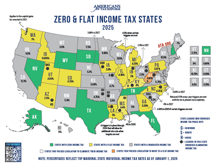 Income Tax Map - Americans for Tax Reform